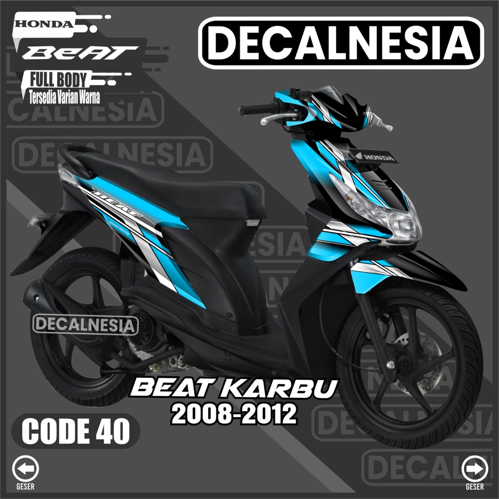 Jual Stiker Decal Beat Karbu Full Body 2008 2009 2010 2011 2012 Sticker ...