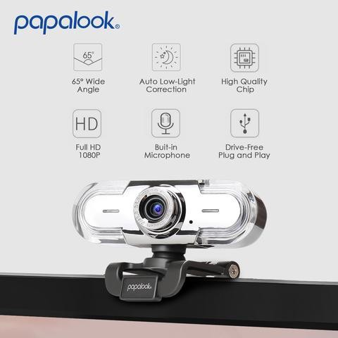 Jual Webcam papalook HD 1080P 30FPS microphone PA452 | Shopee Indonesia