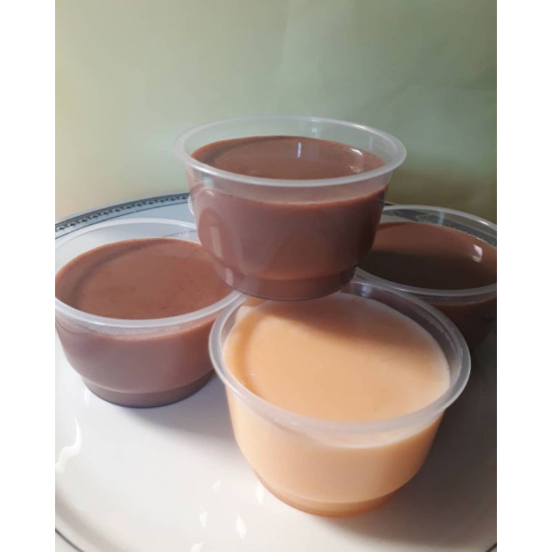 Jual Cup puding plastik cetakan wadah jelly pudding moiaa 100 ml 1 pack ...
