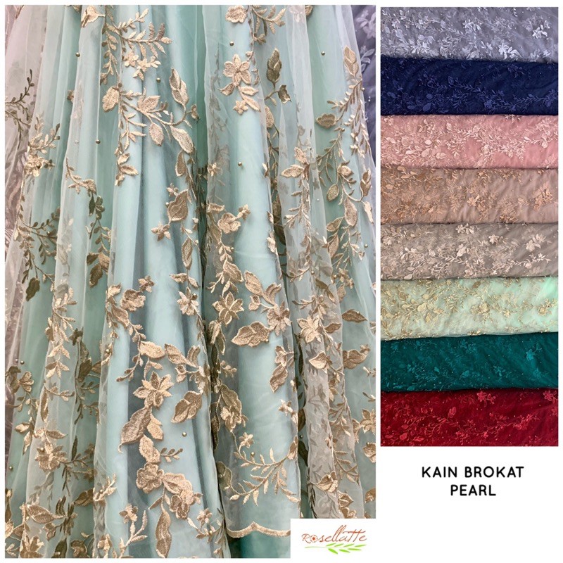 Jual KAIN TILE BROKAT PEARL | Shopee Indonesia