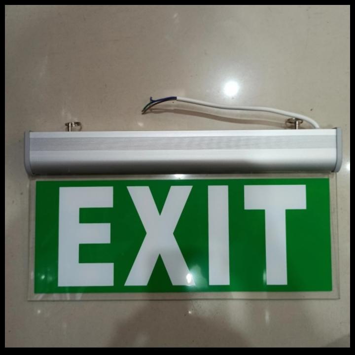 Jual Lampu Exit Led Arcylic / Lampu Darurat / Exit Sign / Emergency Led ...