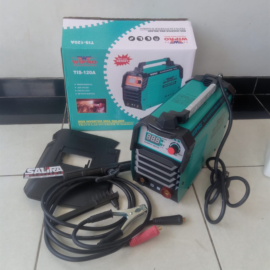 Jual Mesin Las Inverter Travo Las MMA TIS-120A Ampere 750W Watt Wipro Digital Welder Low Watt ...