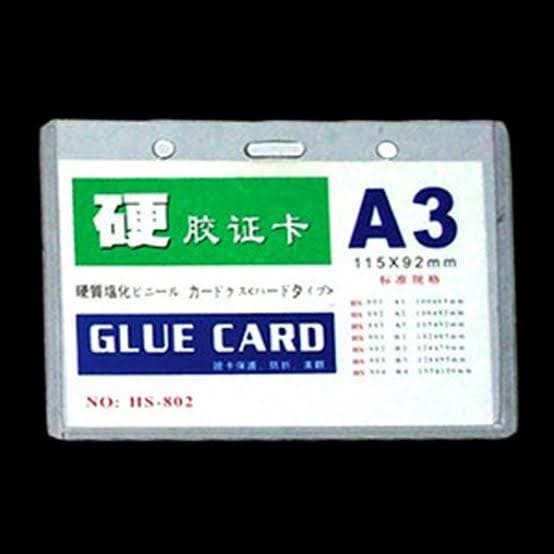 Jual NAME TAG ID CARD HOLDER PLASTIK VERTIKAL A3 11,5 X 9,2 CM | Shopee ...