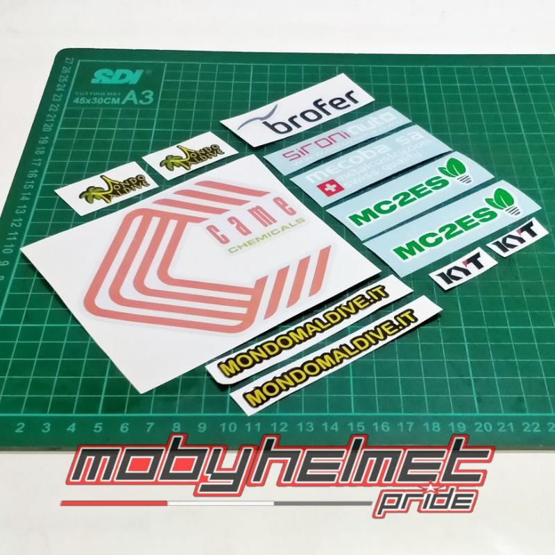 Jual Sticker Set - KYT TT Course - Tony Arbolino - Full - Good Quality ...