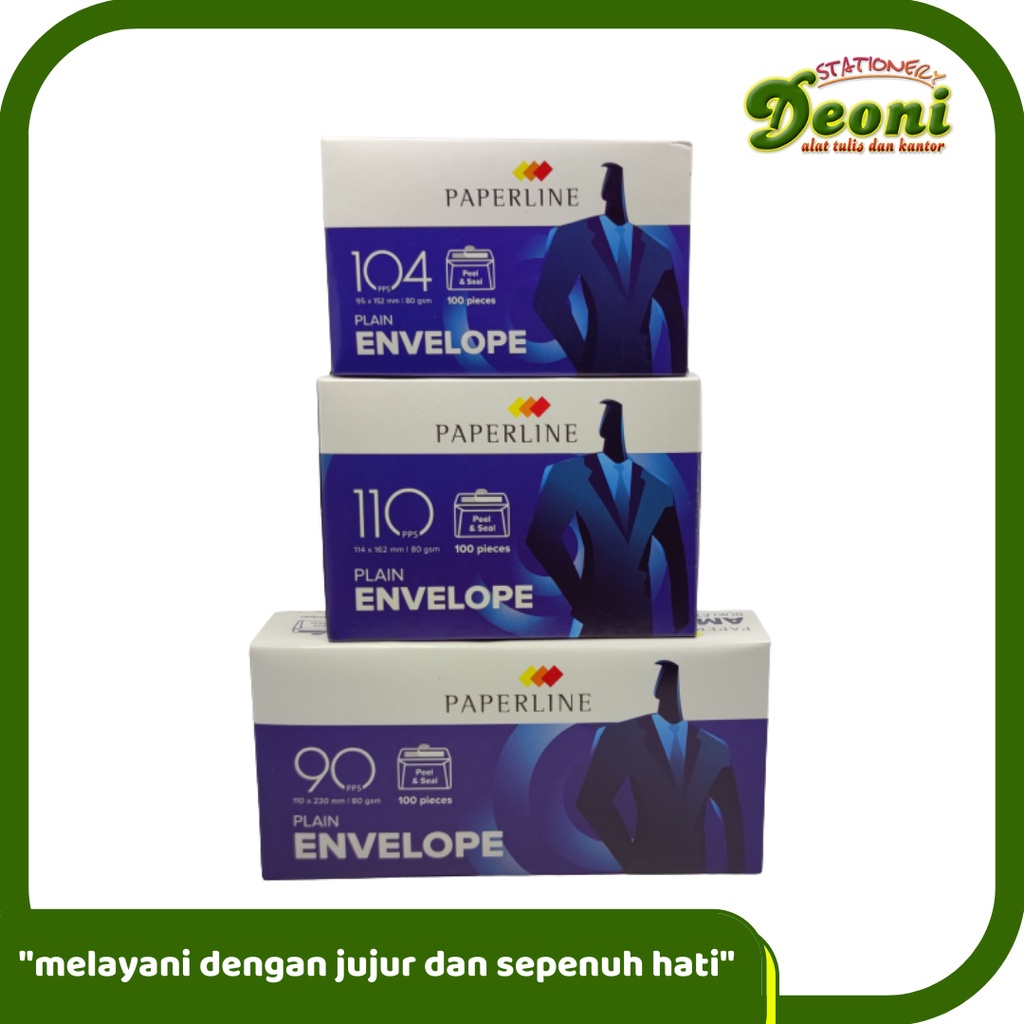Jual Amplop Putih Polos PAPERLINE ( isi 100 Pcs) | Shopee Indonesia