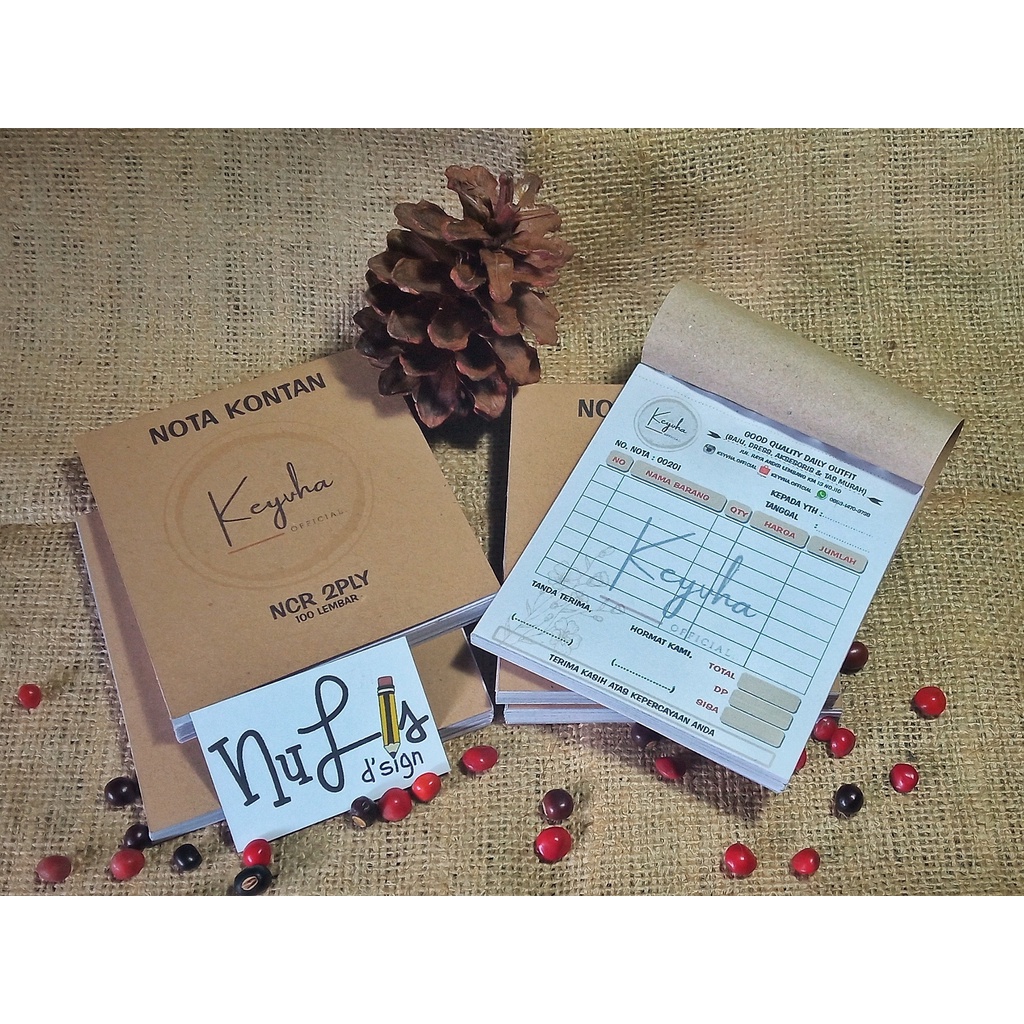 Jual Nota Custom Lucu Unik Murah 2PLY (NCR) 100 lembar tanpa minimal ...
