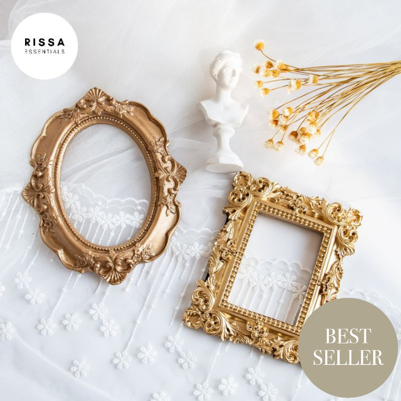 Jual [RISSA] Properti Foto Vintage Eropa Frame Gold Kecil Prop Foto ...