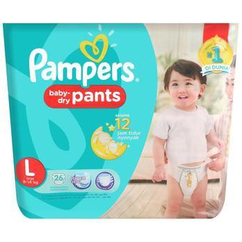 Jual 34 pc pampers baby dry + goon | Shopee Indonesia
