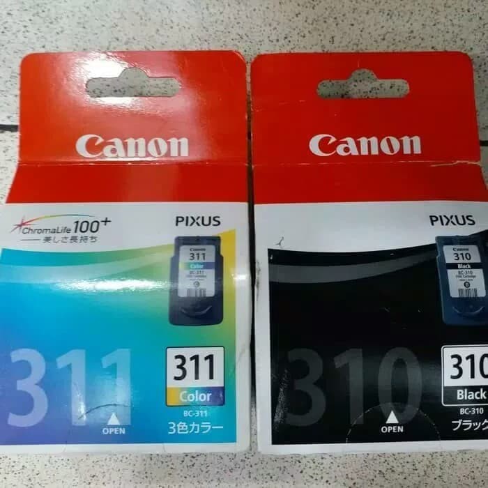 Jual TINTA CANON 310 BLACK & 311 COLOR ORIGINAL | Shopee Indonesia