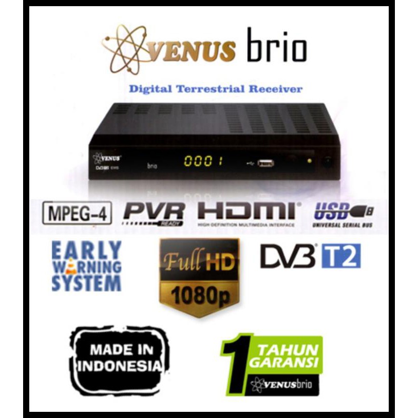 Jual Set Top Box Tv Digital Dvbt2 / Dvb-T2 Venus Brio Ews Garansi 1 ...