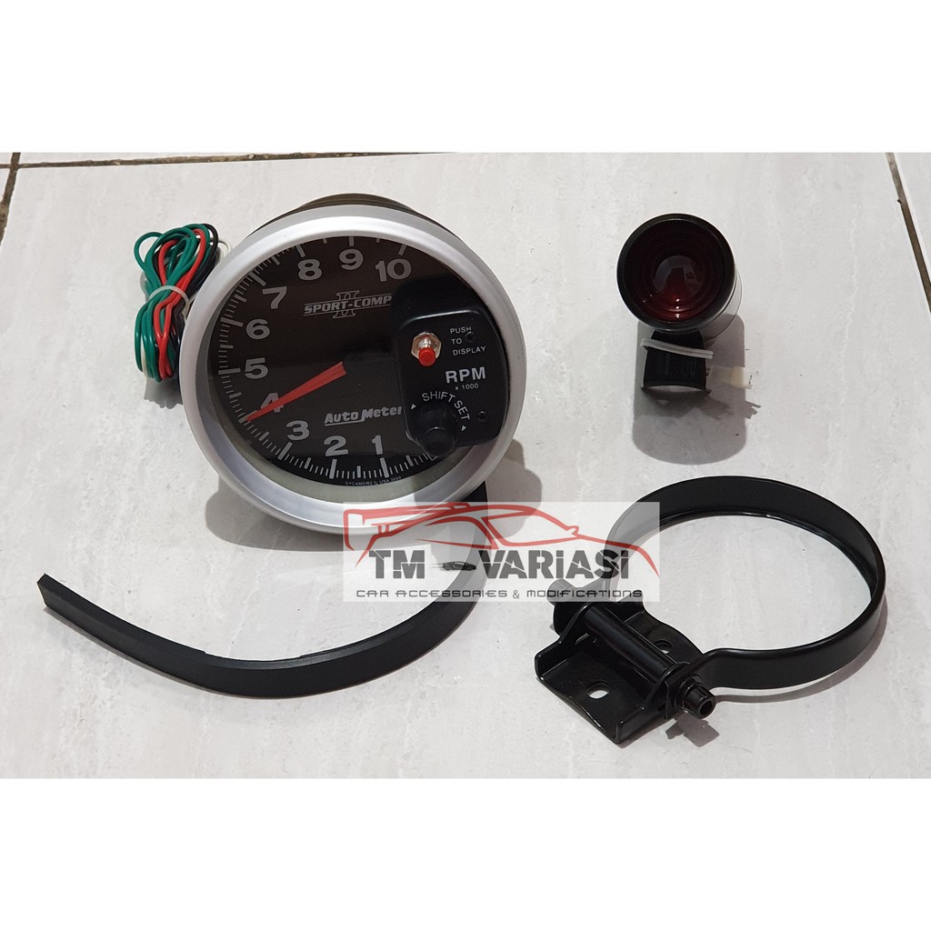 Jual Tachometer Auto Meter Autometer Sport Comp II Black 5 Inchi ...