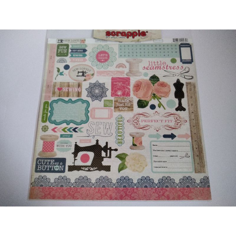 Jual stiker scrapbook sewing | Shopee Indonesia