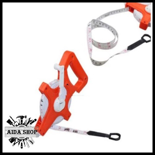 Jual Meteran Gulungan Fiber Meteran Gulung Roll 30 Meter 50 meter 100 M ...