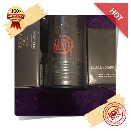 Jual SPECIAL!! paket parfum jpg ultra male, armani code profumo, dng ...