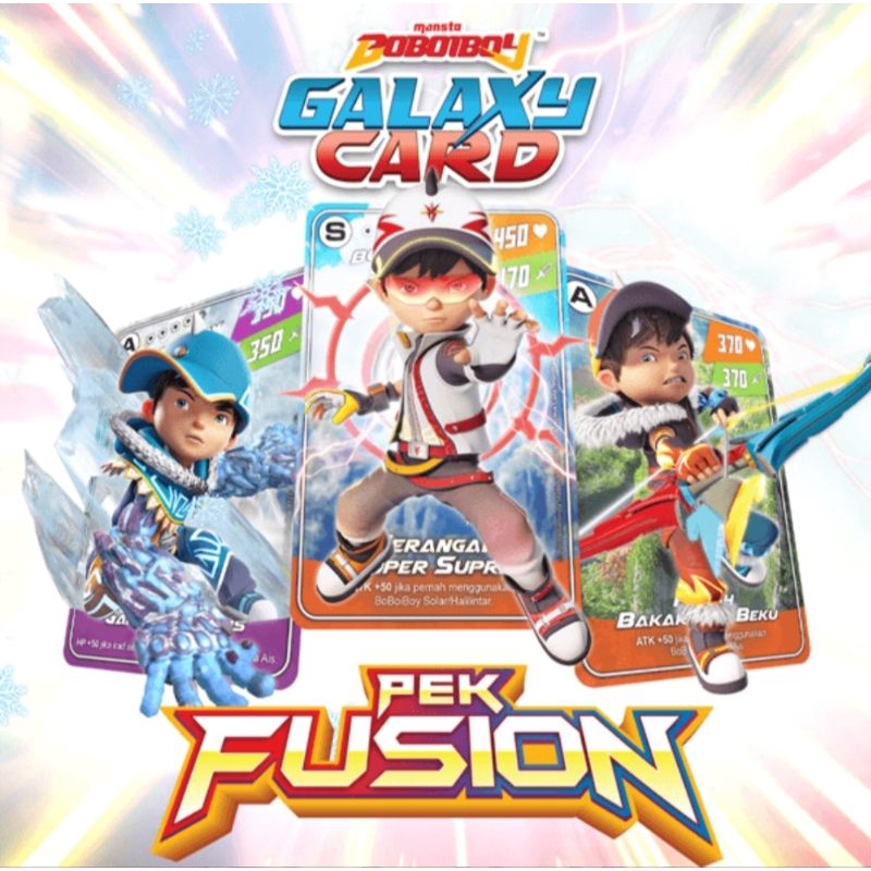 Jual BoBoiBoy Galaxy Card Set : Pek Fusion (54 Cards) | Shopee Indonesia