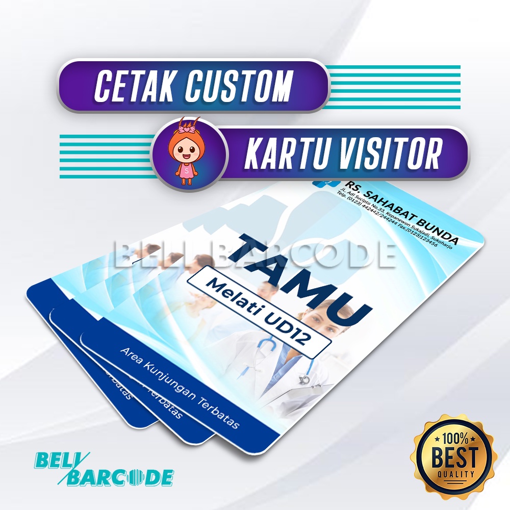 Jual Custom KARTU PRE-PRINTED MEMBER Cetak Kartu Tamu Pengunjung ...