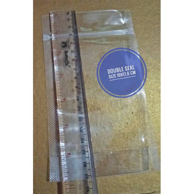 Jual Standing pouch ziplock 10x17 double seal 1 pack isi 50 | Shopee ...