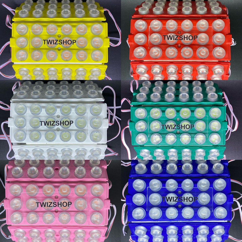 Jual Lampu LED Module 18 Mata (3x6) 24 Volt 12 Volt / LED Modul 24V 12V ...
