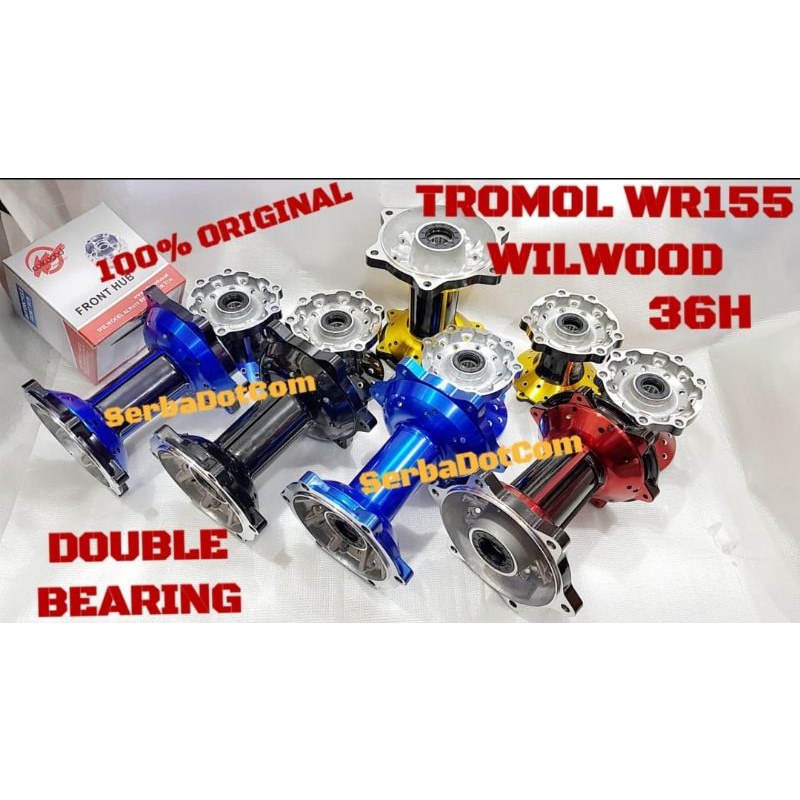 Jual TROMOL WR155 WR 155 WR WILWOOD wilwod 36H 36 H SET DEPAN BELAKANG ...