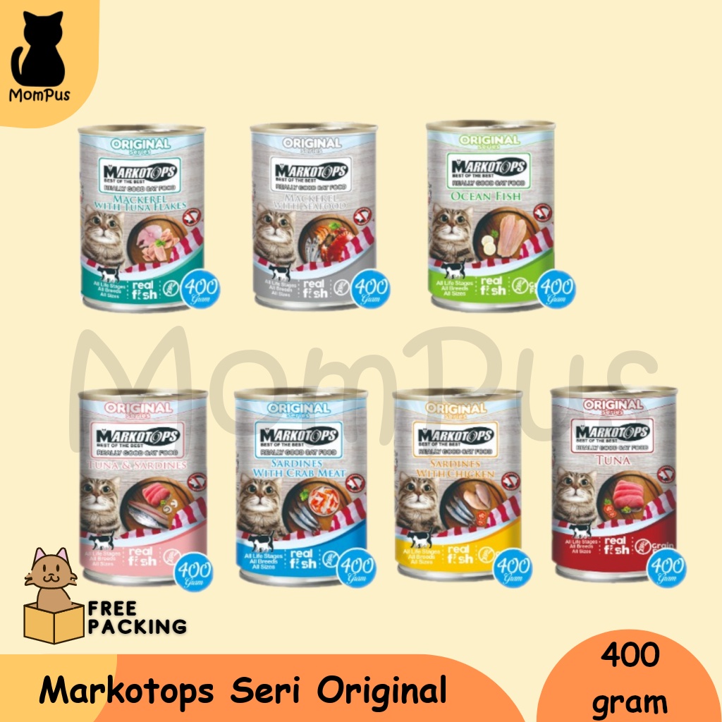 Jual Markotops Kaleng 400gr Wet Food Makanan KUCING Basah | Shopee ...