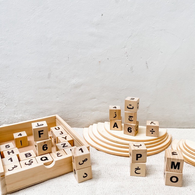 Jual Hijaiyah & Alphabet Blocks - Mainan Belajar Hijaiyah & Huruf ...