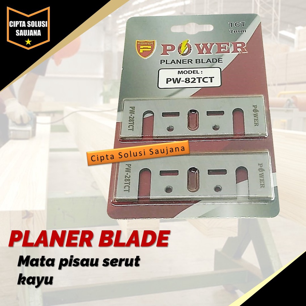 Jual POWER 82 MM MATA PLANNER TCT MATA PISAU SERUT KAYU MATA MESIN ...
