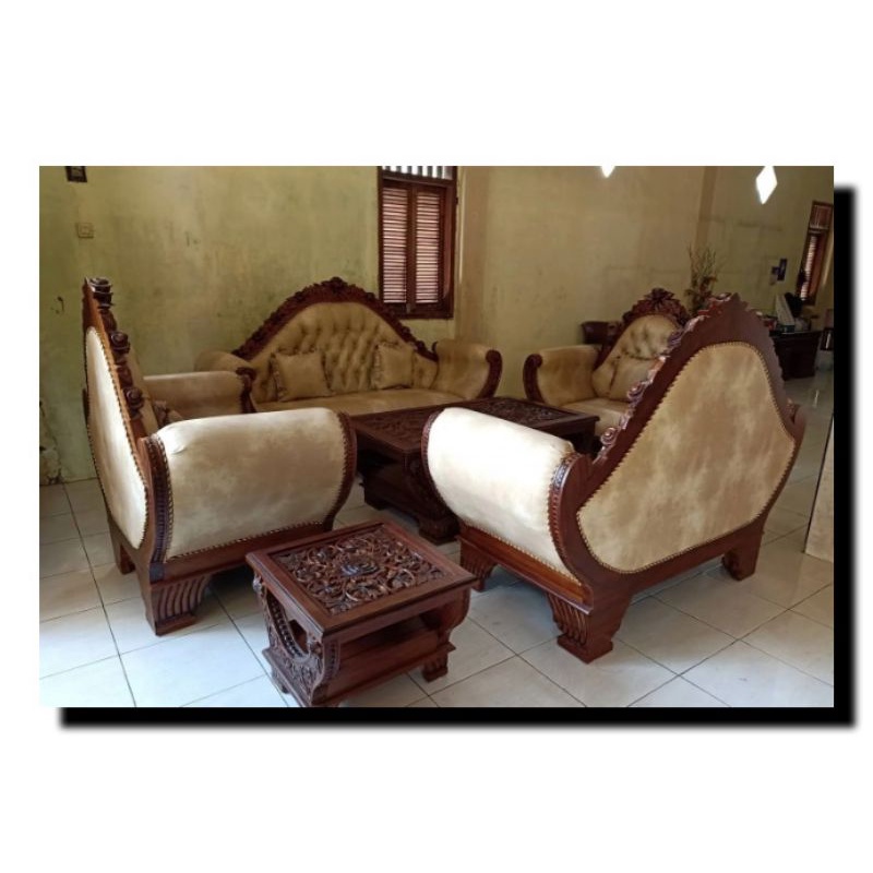 Jual SOFA PERAHU KURSI MEWAH KURSI PERAHU KURSI TAMU | Shopee Indonesia