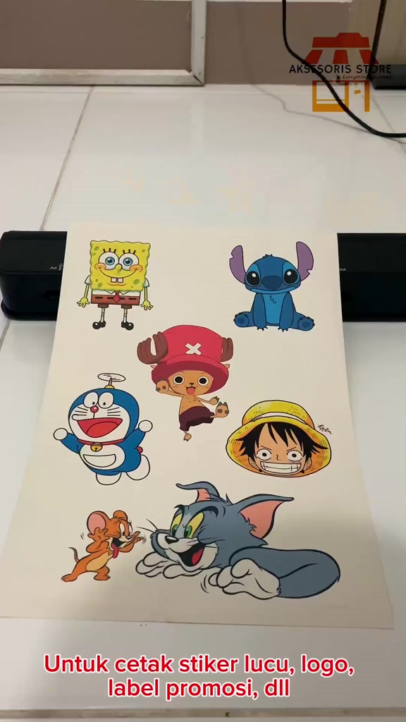 Jual STICKER CHROMO A4 ISI 50 LEMBAR / KERTAS STIKER GLOSSY MENGKILAP ...