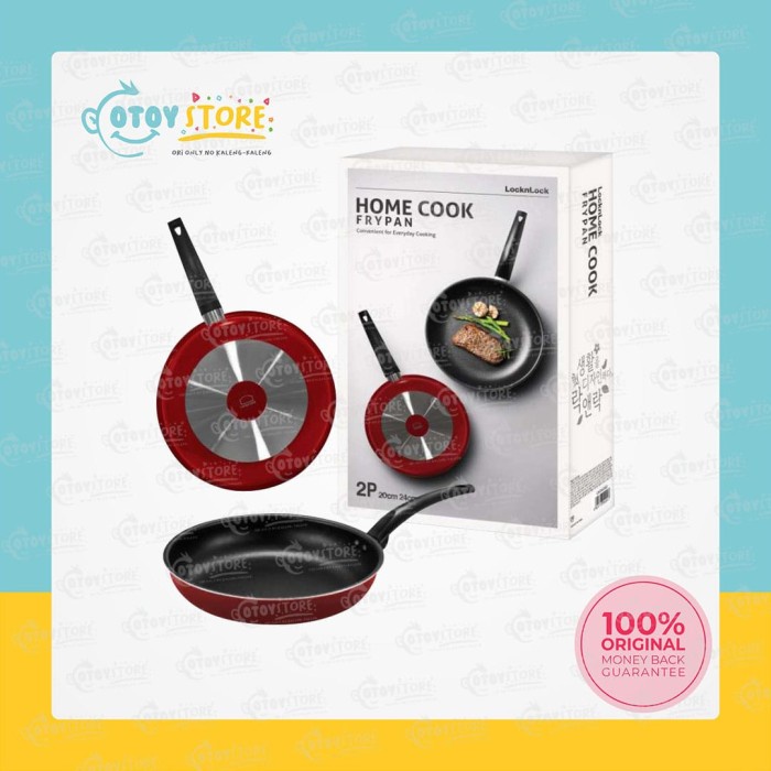 Jual TERBARU LocknLock Home Cook Frypan Set 2 Pcs / Set Panci Lock ...