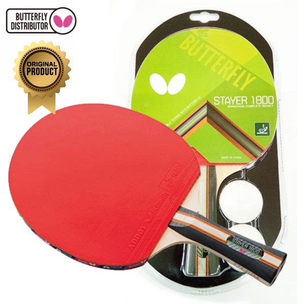 Jual Butterfly Bat Tenis Meja Stayer 1800 | Shopee Indonesia