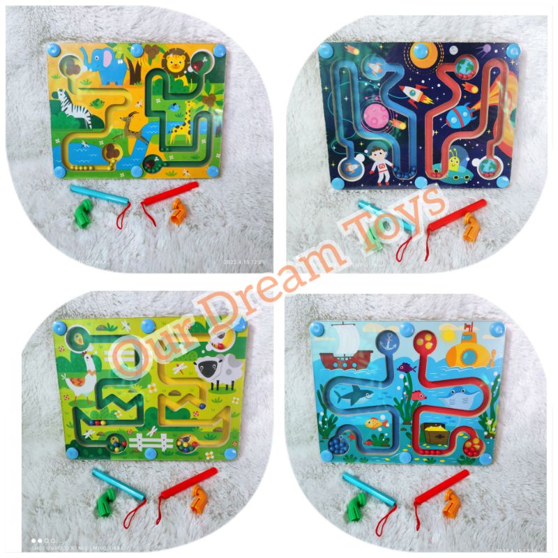 Jual Maze Magnetic Puzzle / Our Dream Toys / Mainan Magnet Puzzle ...