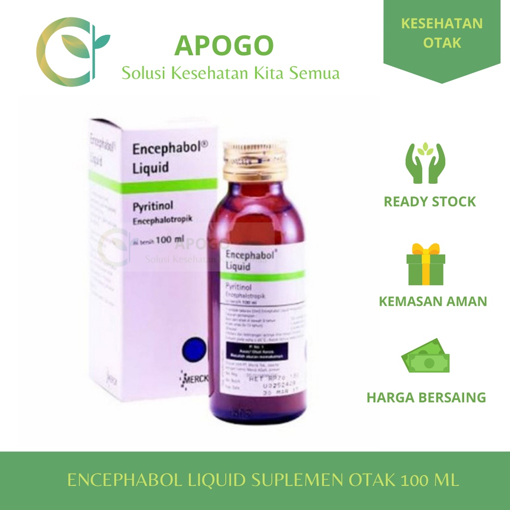 Jual ENCEPHABOL LIQUID SUPLEMEN OTAK 100 ML | Shopee Indonesia