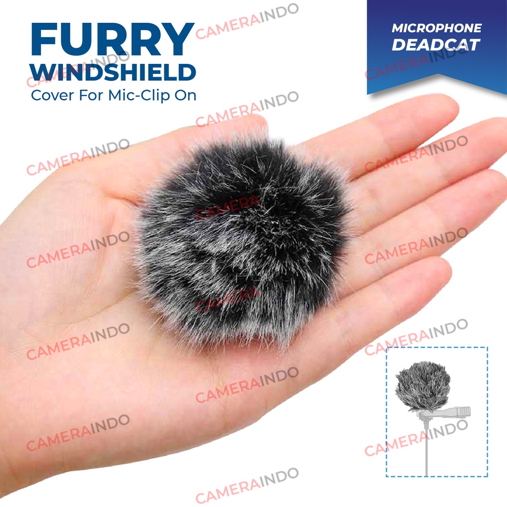 Jual Furry WindShield Deadcat Bulu Cover Clip-on Mic Universal ...