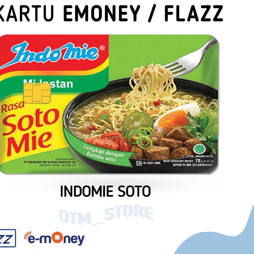 Jual Kartu FLAZZ BCA GEN 2 Emoney Mandiri Motif Indomie | Shopee Indonesia