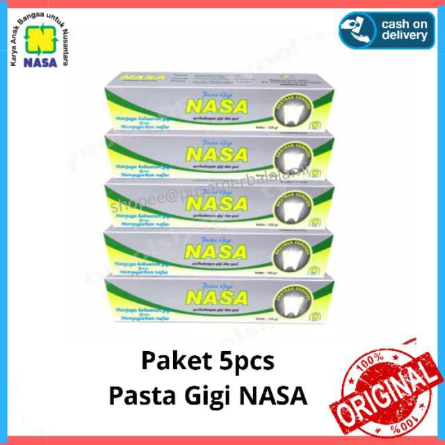 Jual Pasta Gigi Nasa - Paket Isi 5 - Obat Sakit Gigi - Obat Gusi ...