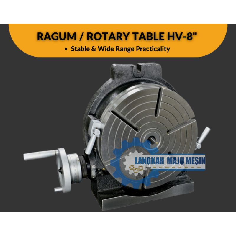 Jual Ragum Rotary Table HV-8 " / 8 inch Milling / Meja Putar Milling ...