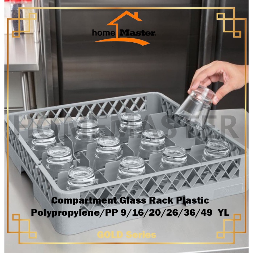 Jual HomeMaster Compartment/Kompartmen/Sekat Glass/Gelas Rack/Rak ...