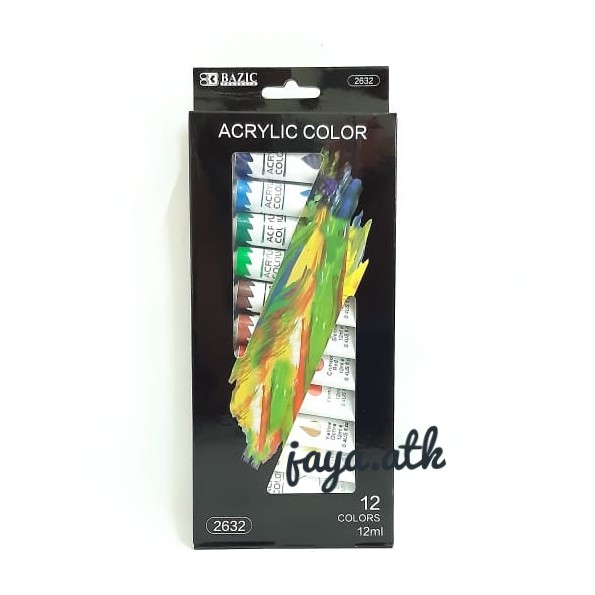 Jual CAT ACRYLIC KANVAS 12 WARNA 12ML CAT WARNA AKRILIK ACRYLIC COLOUR ...