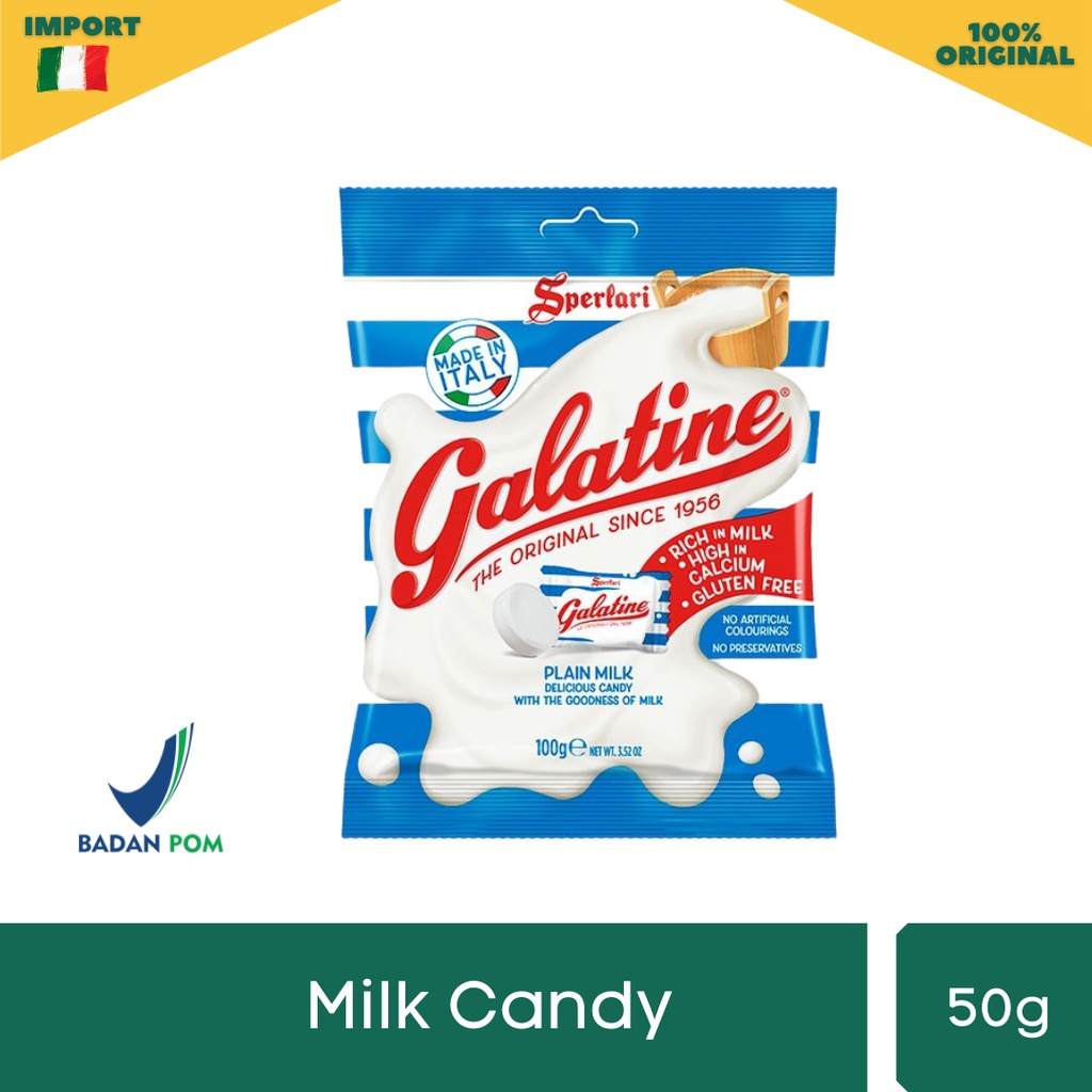 Jual Galatine Milk candy from italy 100gr | Shopee Indonesia