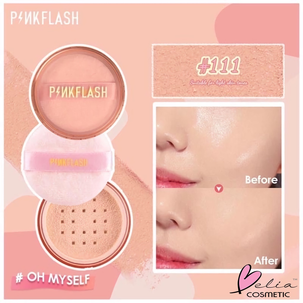 Jual BELIA PINKFLASH Lasting Matte Setting Loose Powder | Bedak Tabur Pink Flash BPOM PF-F06 ...
