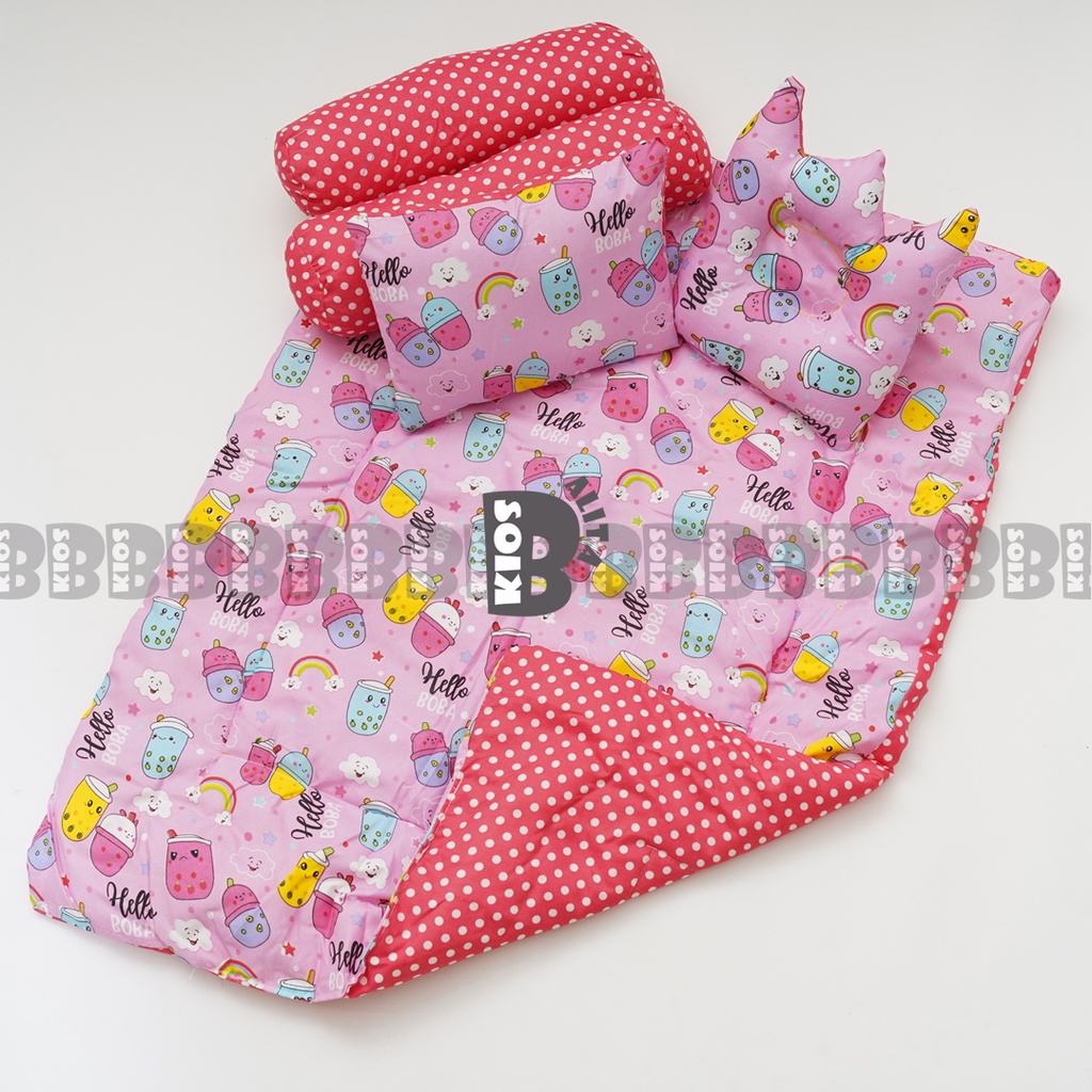 Jual Bed Cover Set Lengkap (Bedcover, Bantal Guling Bayi, Bantal Crown ...