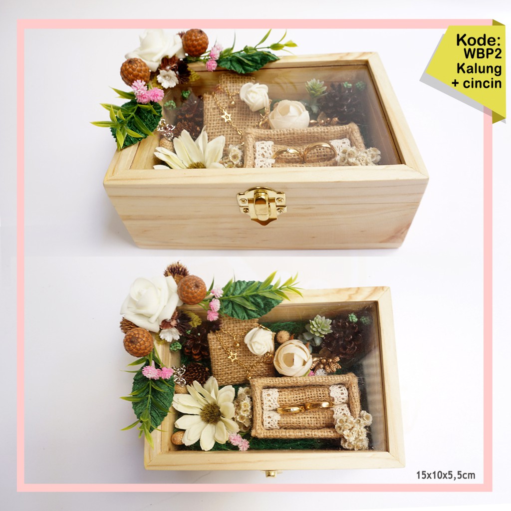 Jual RING BOX CAKRA | KOTAK CINCIN KAYU | LAMARAN NIKAH WEDDING ...