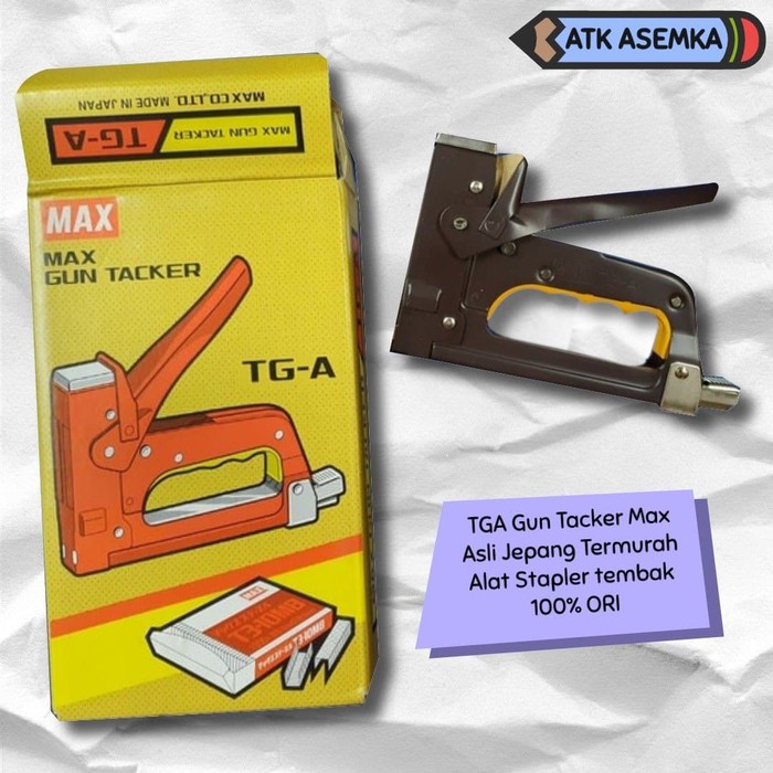 Jual TGA Gun Tacker Max Asli Jepang Termurah/ alat Stapler tembak max ...