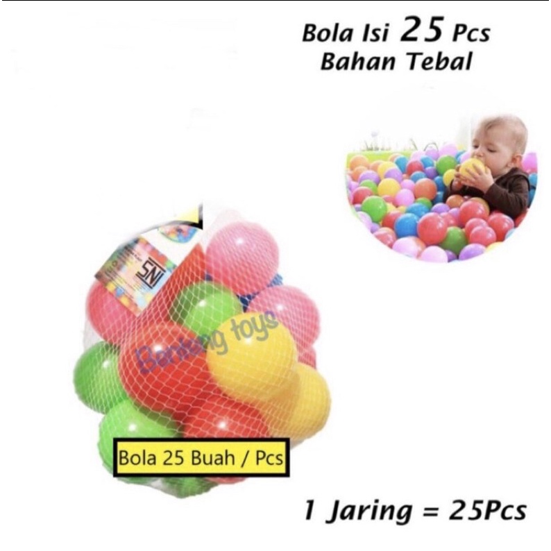 Jual Mainan Bola Mandi warna warni isi 25pc | Shopee Indonesia