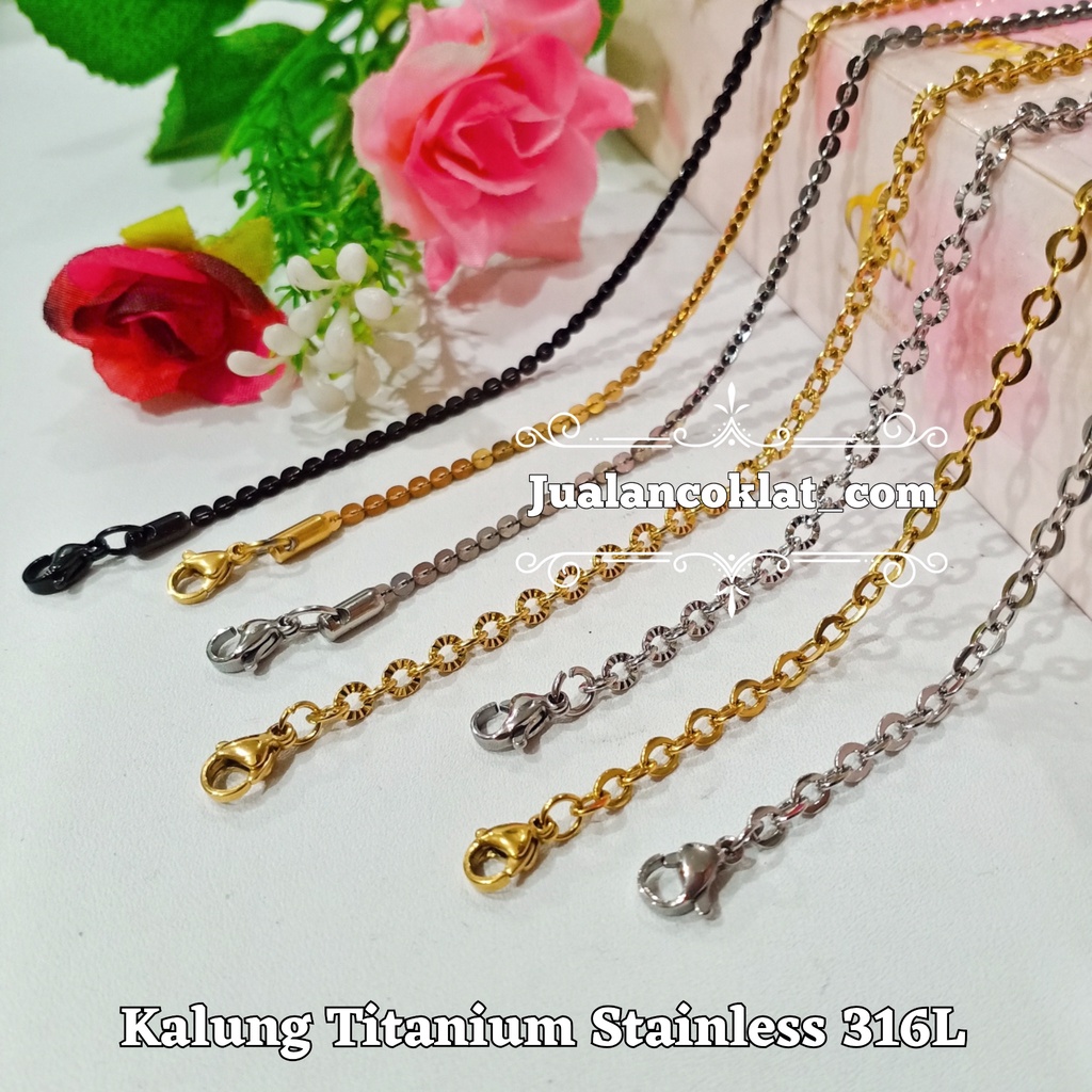 Jual Variasi Nuri / Nori Ring O Rantai Kalung Titanium Stainless 316L ...