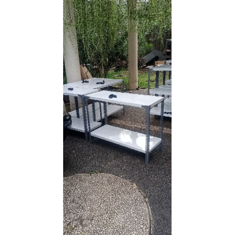 Jual meja rak besi 2 susun 50x100x80 | Shopee Indonesia