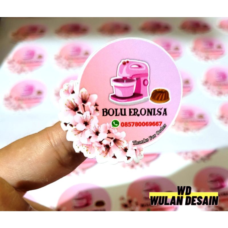 Jual Jasa desain dan Cetak stiker label khusus produk cake dan bakery ...