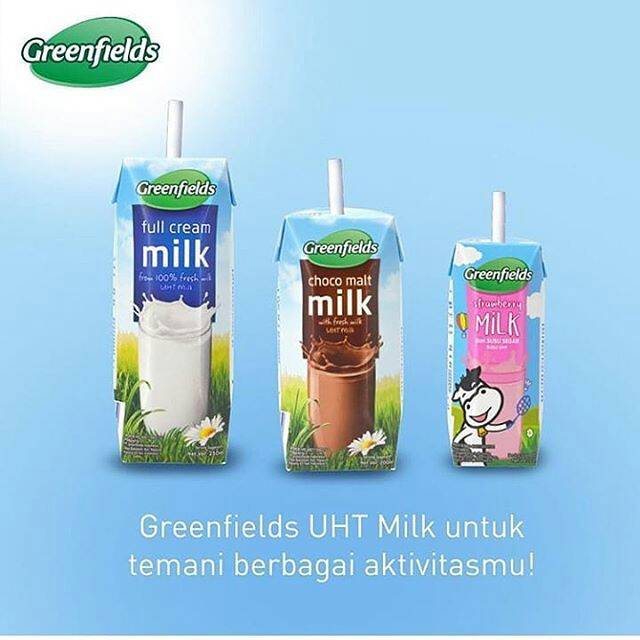 Jual Susu Greenfields UHT size 250ml x 24pcs | Shopee Indonesia