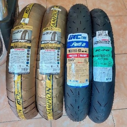 Jual Ban luar tubeless race compound soft compound ukuran 90/80-17 IRC ...