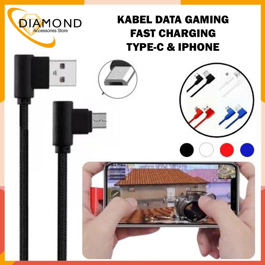 Jual KABEL DATA GAMING COLOKAN L FAST CHARGING / KABEL DATA GAMING ...